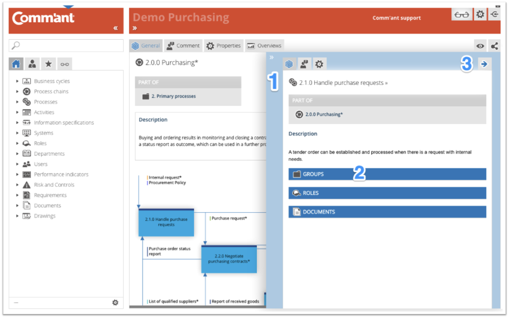 Details pane » help @ comm'ant