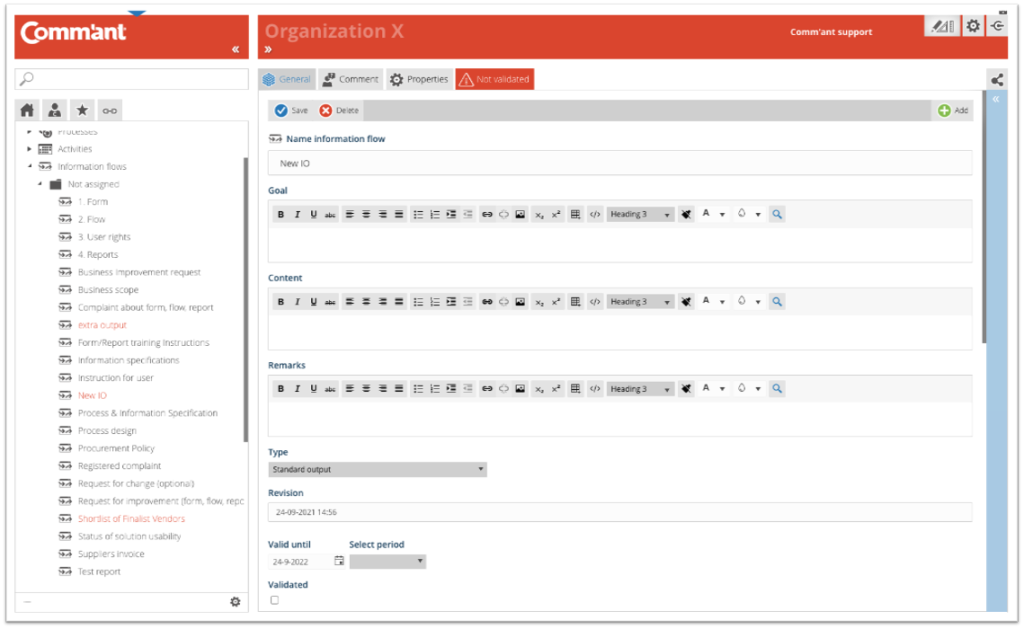 Capture Information flows » help @ comm'ant