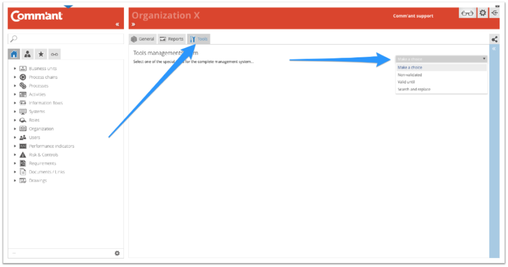 Tools in Comm'ant » help @ comm'ant