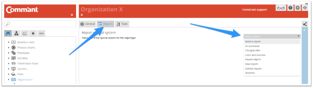 Reports in Comm'ant » help @ comm'ant