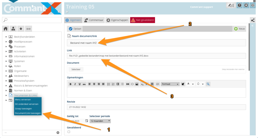 How-to: Verwijzing naar bestand in het netwerk » help @ comm'ant