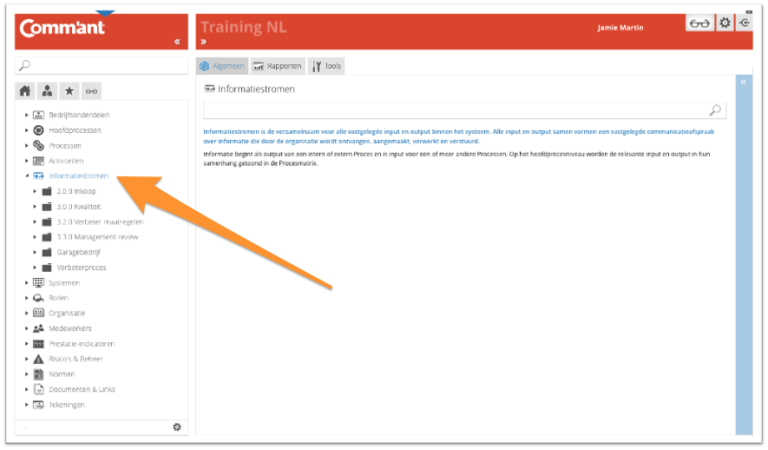Informatiestromen » help @ comm'ant